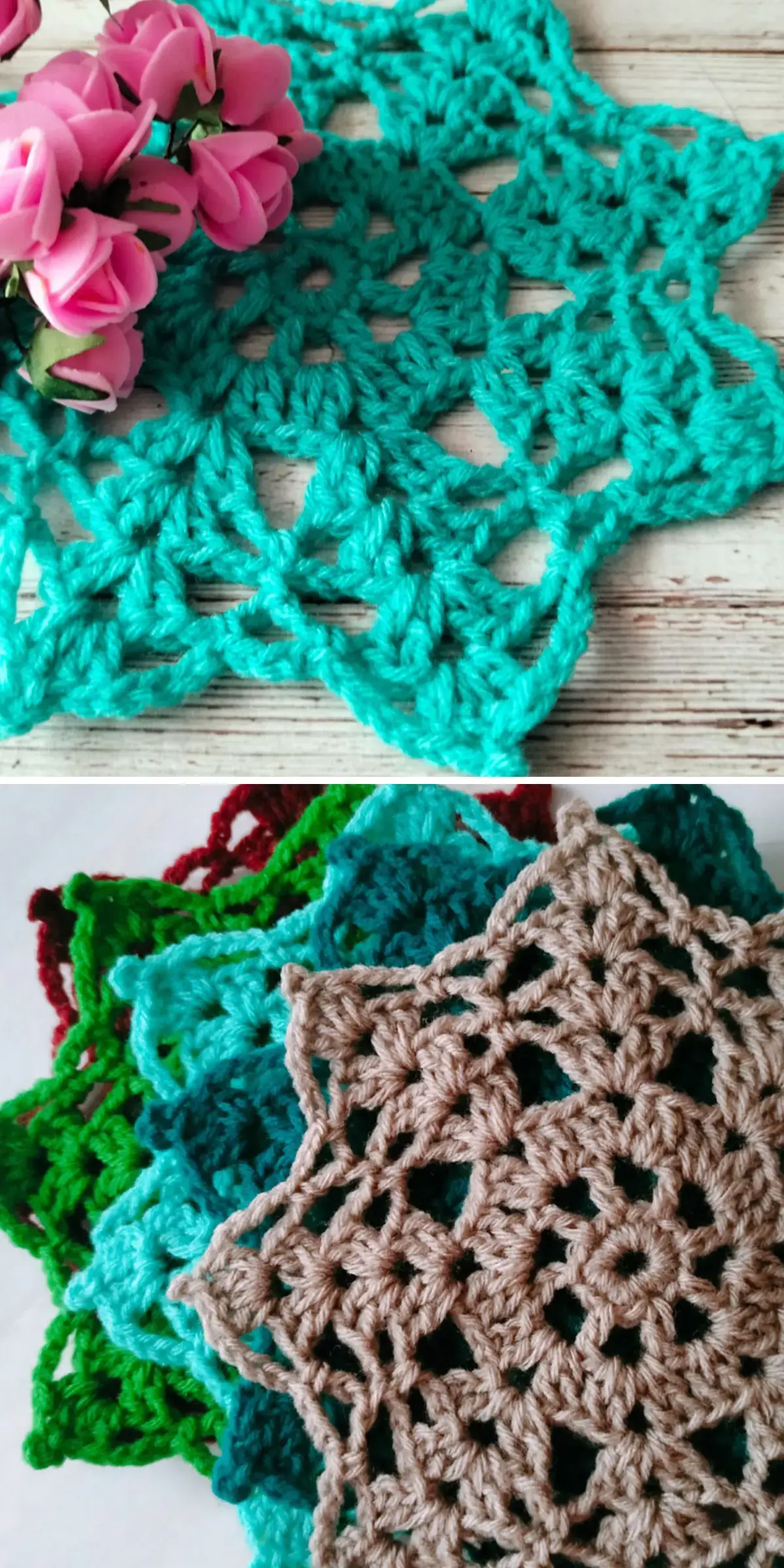 Displaying Doilies Beautiful Vibrant Crochet Doilies Pattern Center