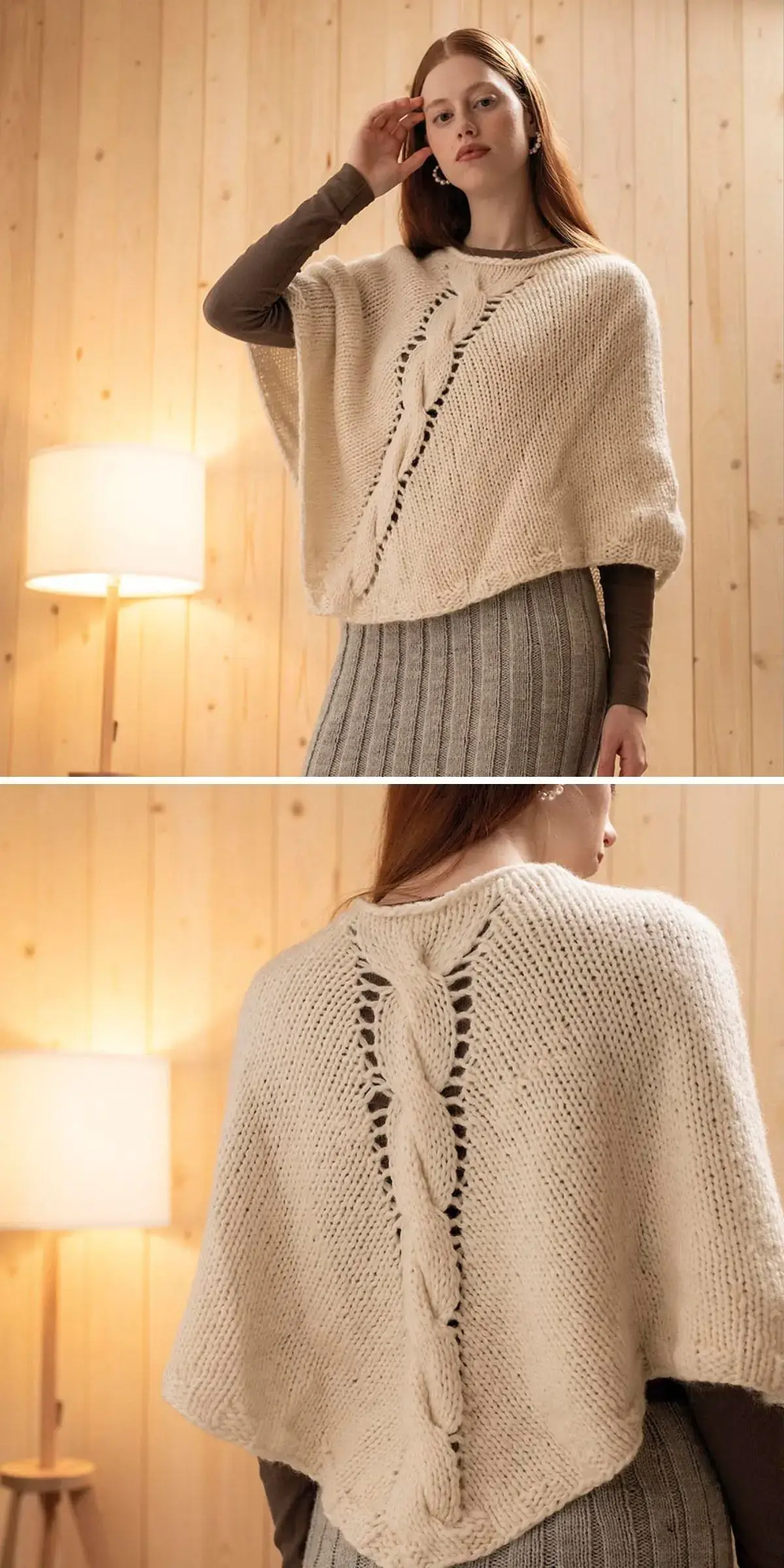 11 Cute Knit Poncho Free Patterns