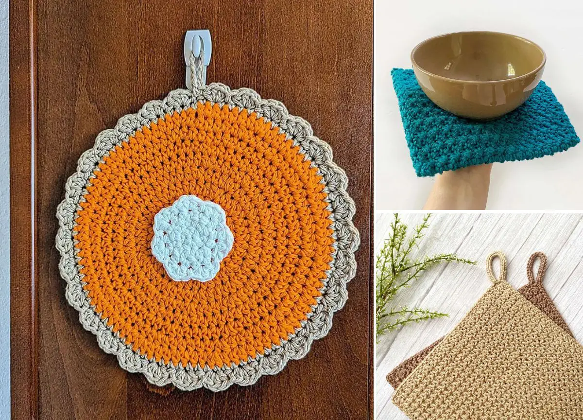 22 Lovely Crochet Potholder Patterns to Help You in the Kitchen