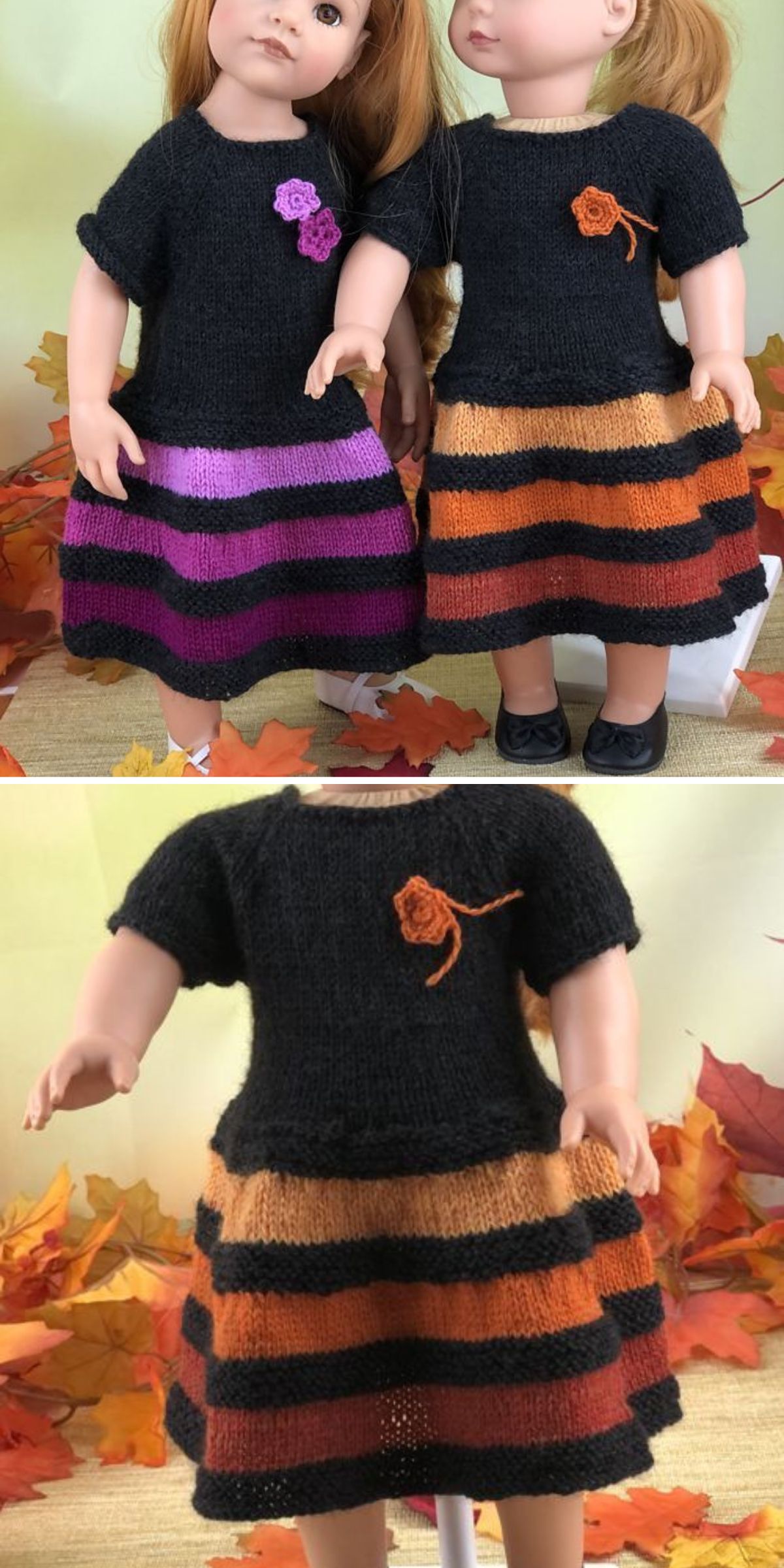 24 Easy and Free Knitting Patterns for Dolls Clothes
