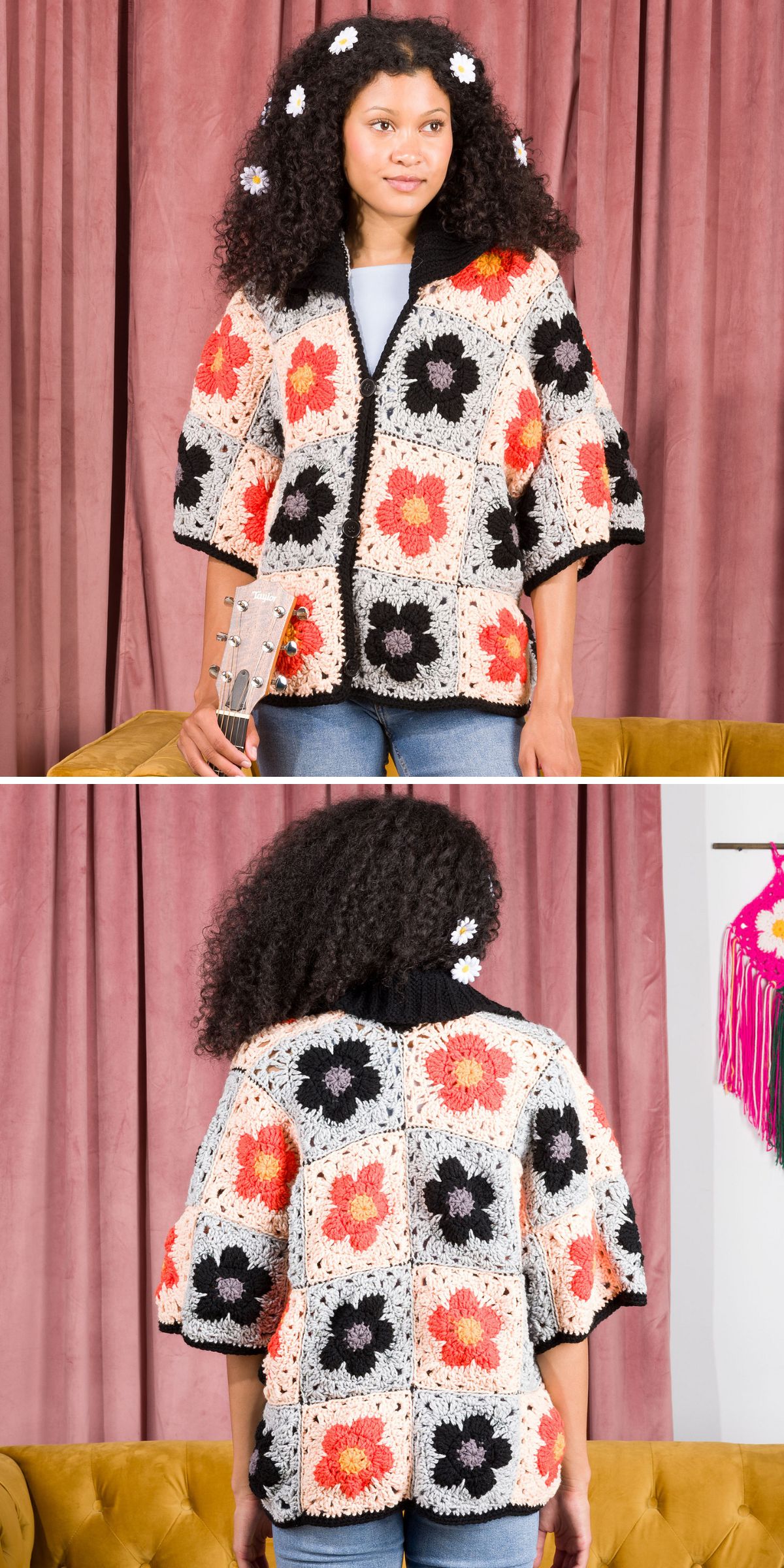 19 Timeless Crochet Granny Square Cardigan Patterns