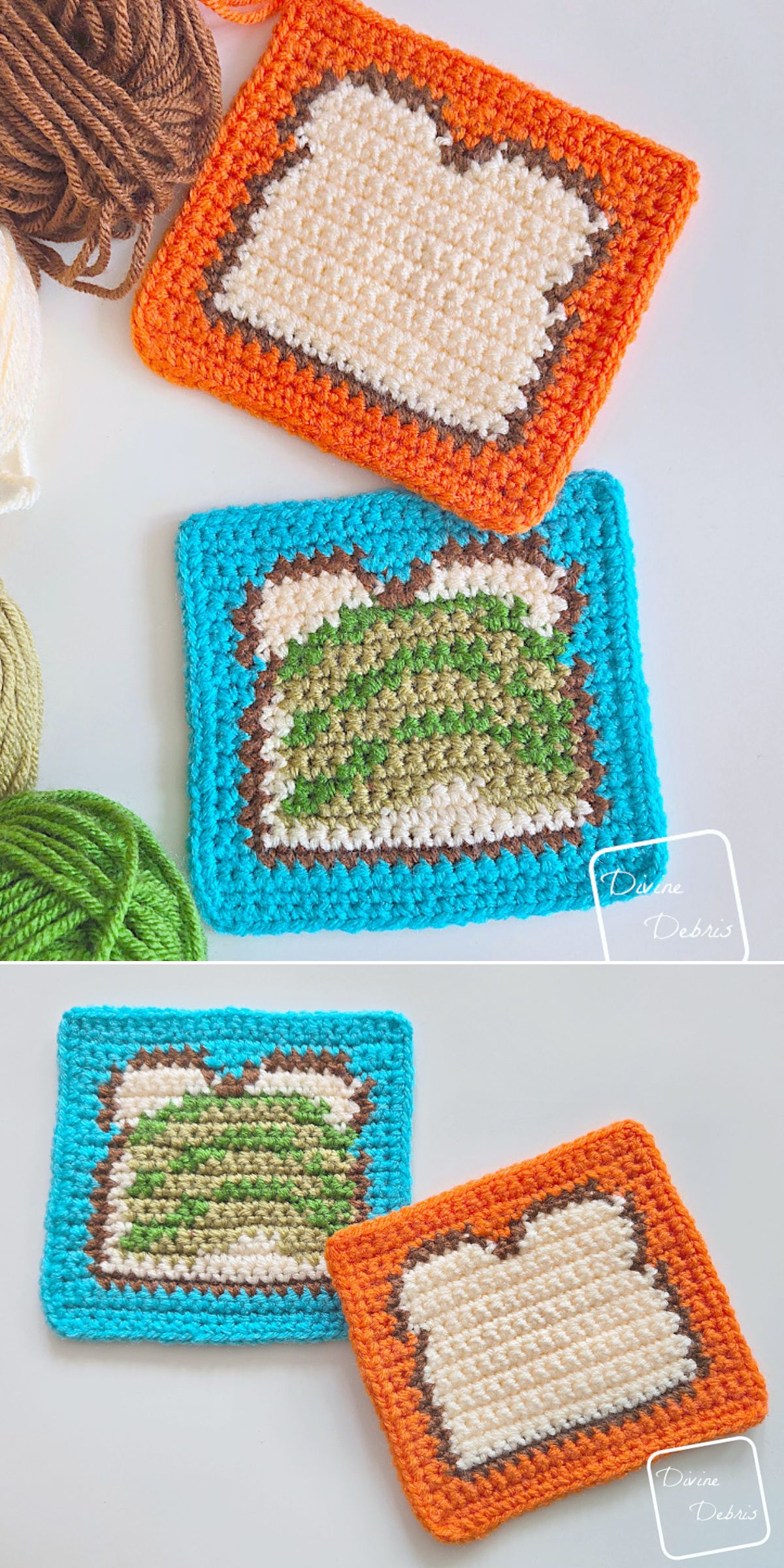 27 Fun Crochet Coasters to Make You Smile While Having Meal