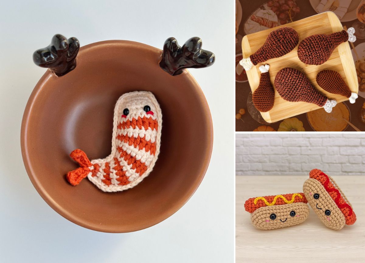 26 Free Crochet Food Patterns for Realistic Amigurumi Treats