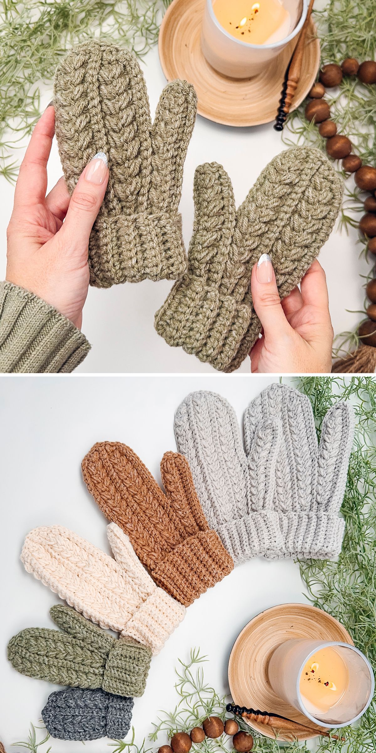 25 Cozy Chunky Crochet Mittens Patterns for Winter Warmth