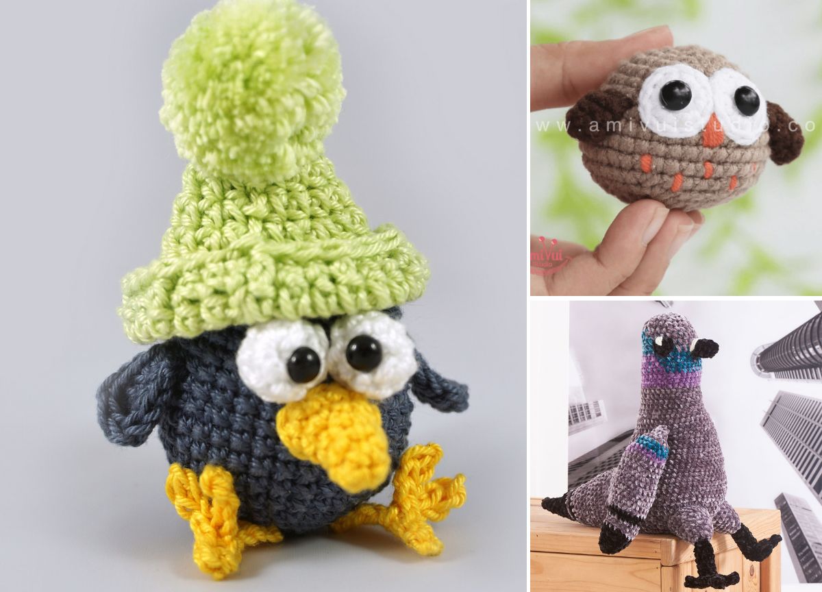 Free Amigurumi Bird Crochet Patterns PATTERN: Crochet Pigeon Pattern