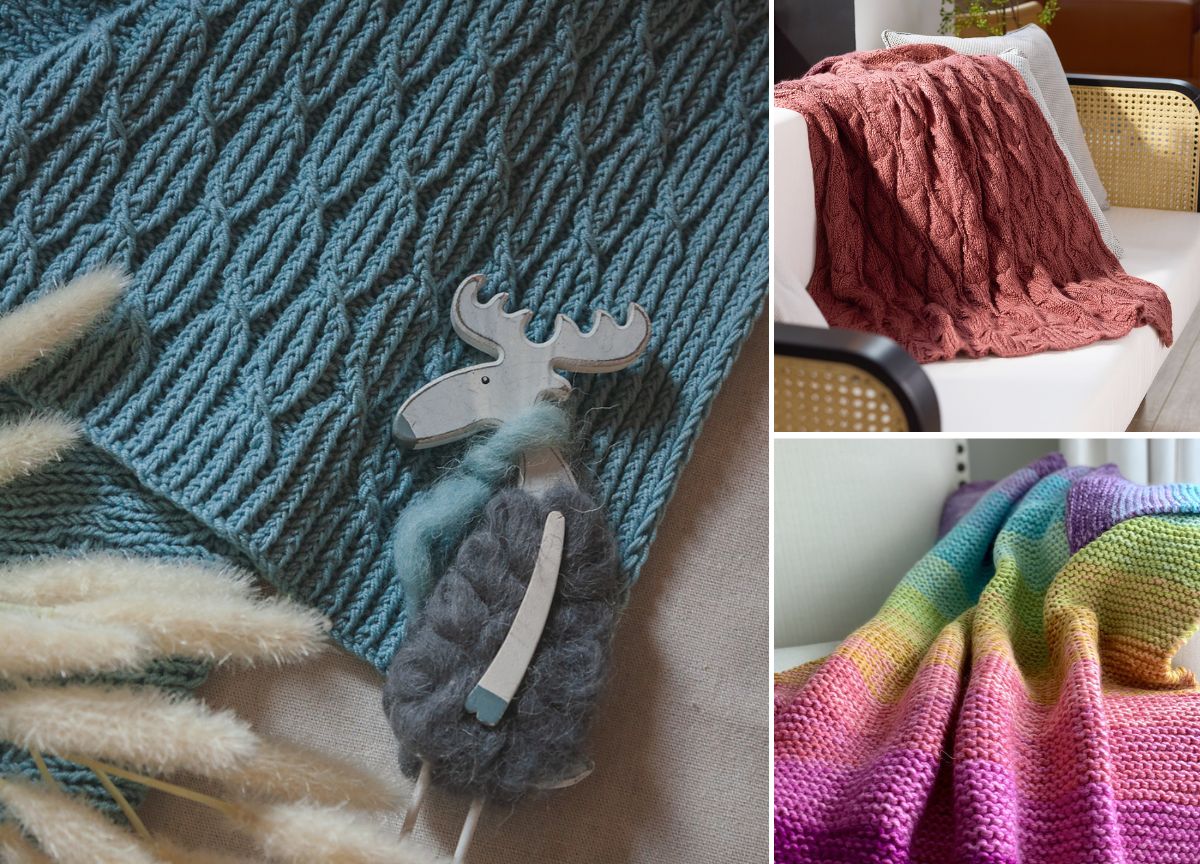 24 Free Knitting Patterns for Blankets You’ll Want to Cozy Up With