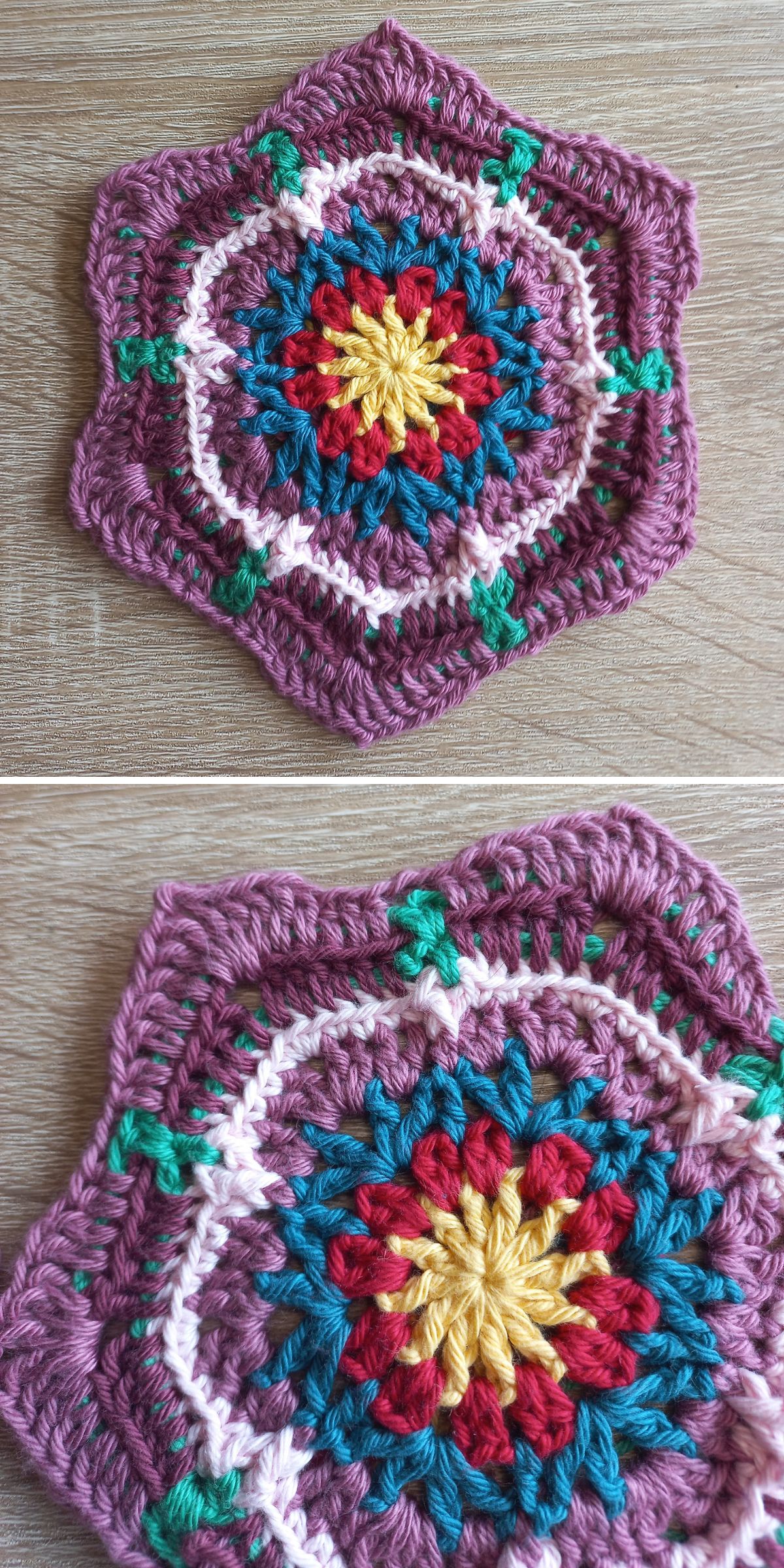 24 Crochet Hexagon Patterns and Ideas for Blanket or Cardigan