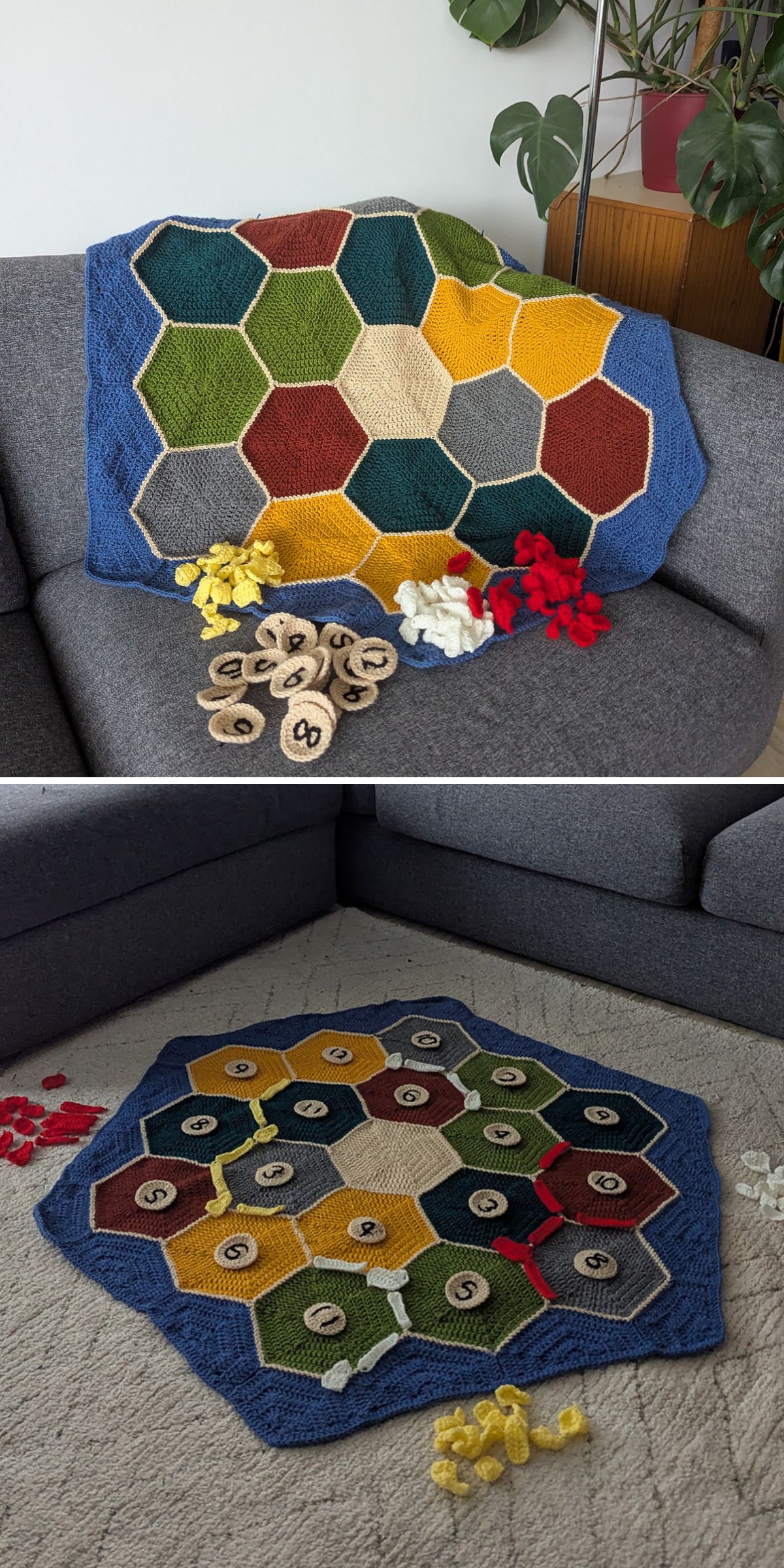 24 Crochet Hexagon Patterns and Ideas for Blanket or Cardigan