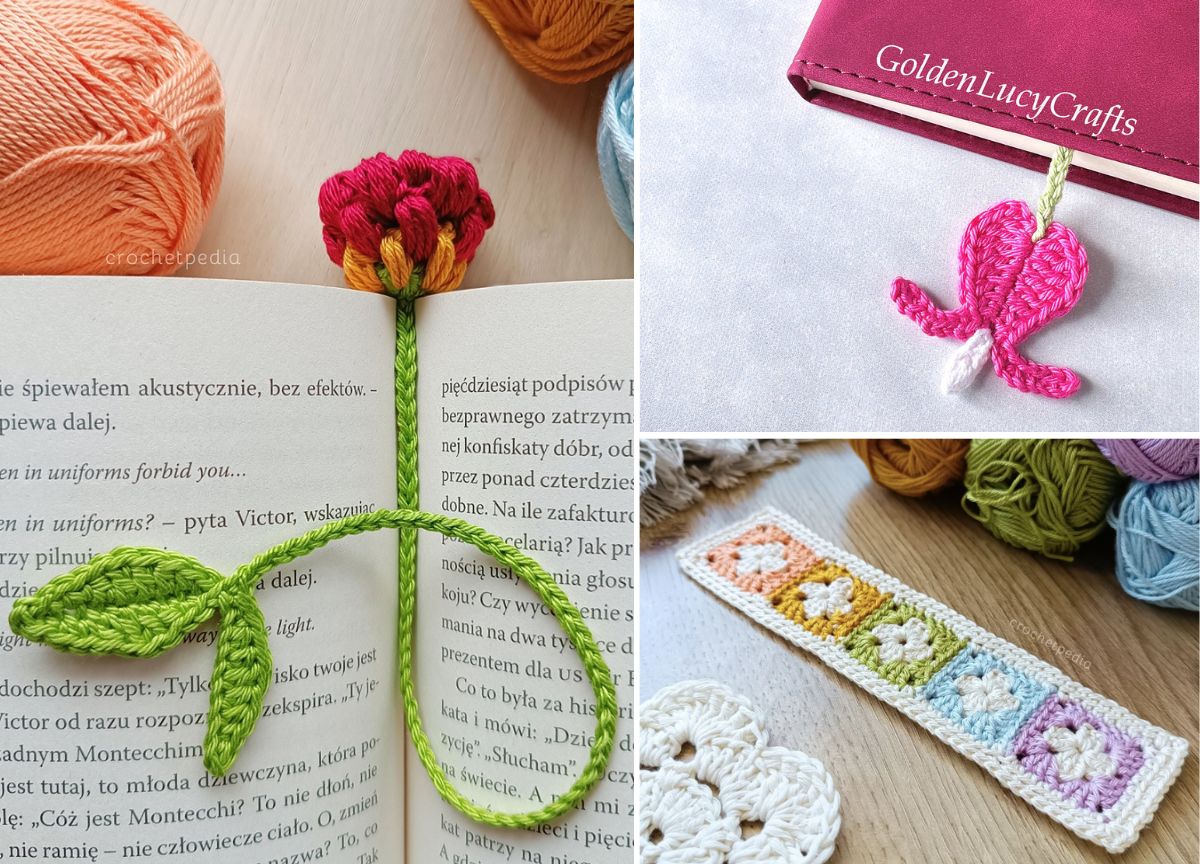 18 Free Crochet Bookmark Patterns You’ll Love to Make and Use