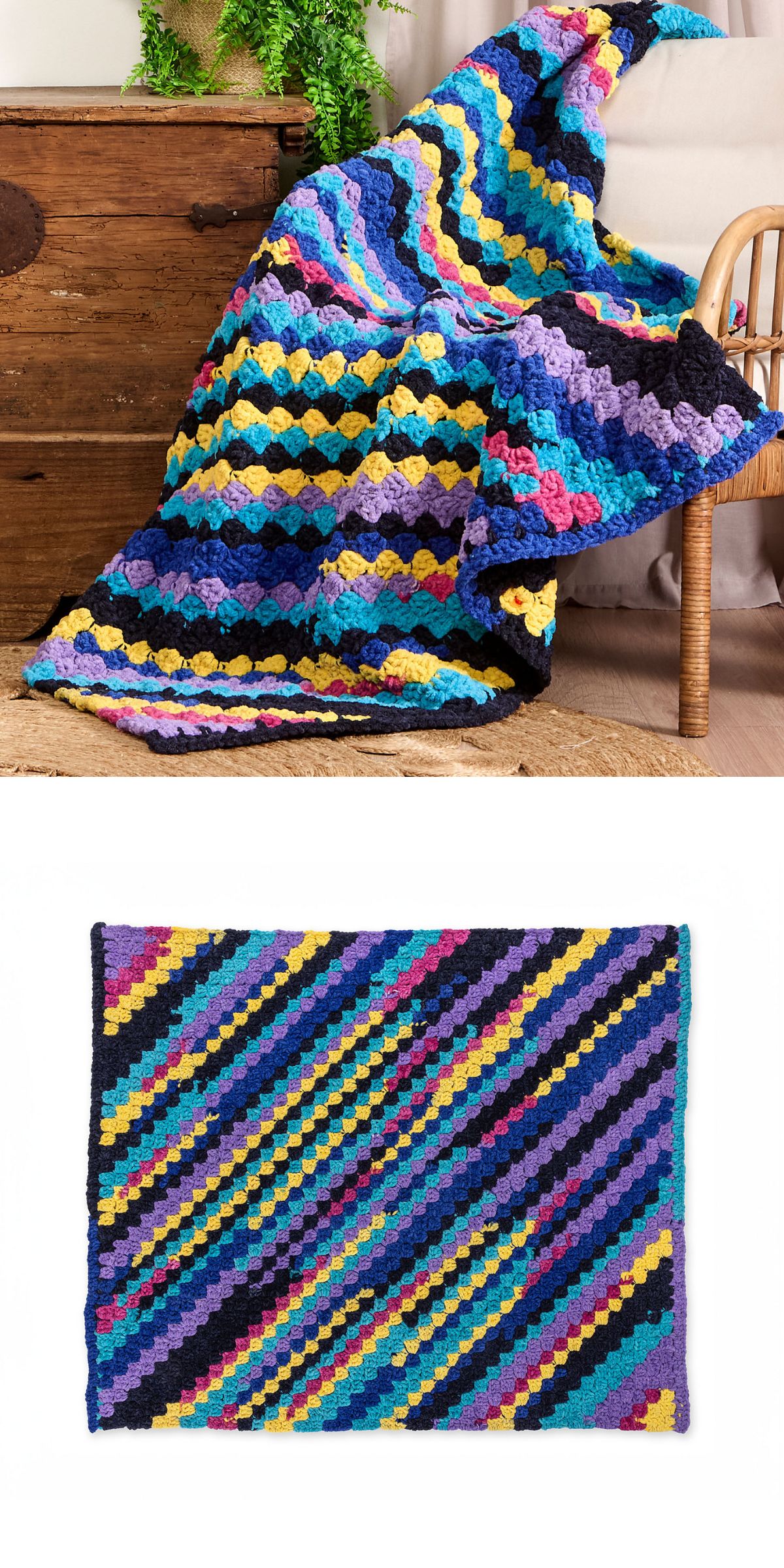 25 C2C Crochet Patterns for Cozy Blankets and Colorful Squares