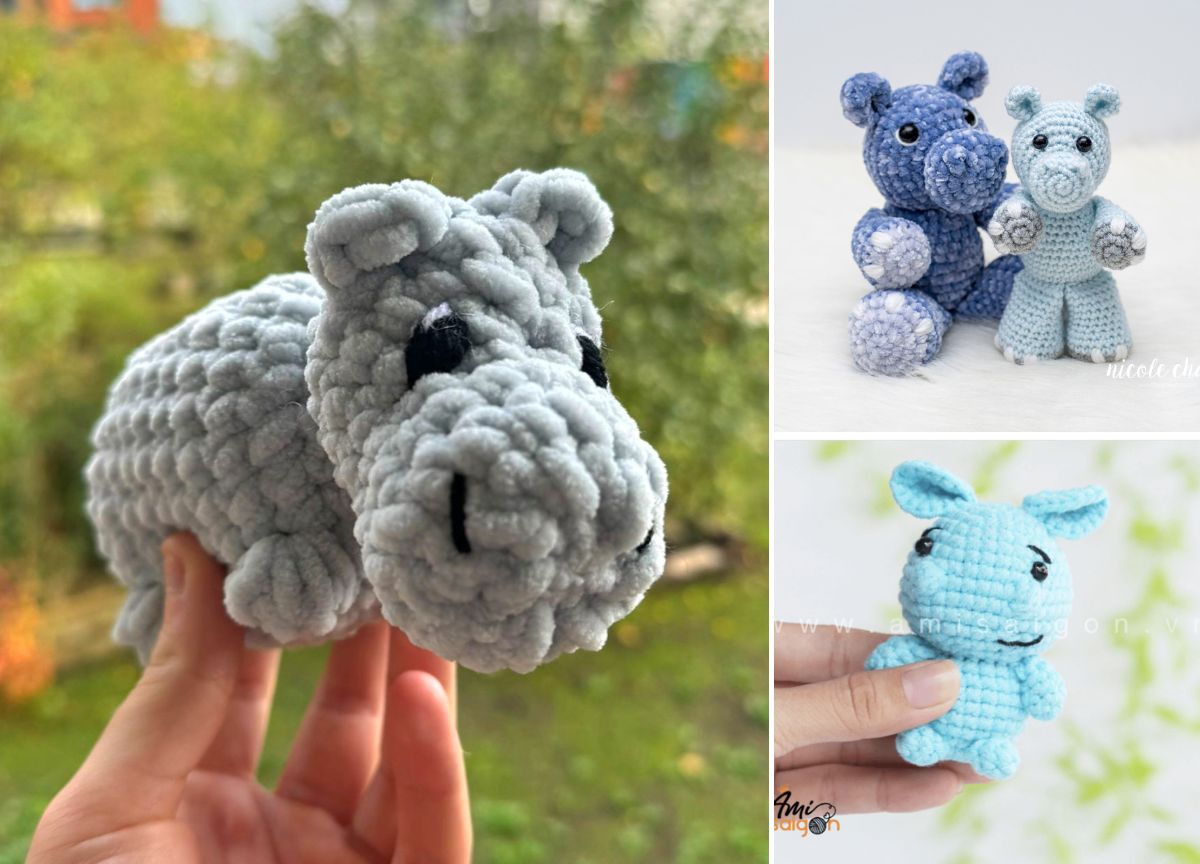 11 Free Hippo Amigurumi Patterns You’ll Instantly Fall For