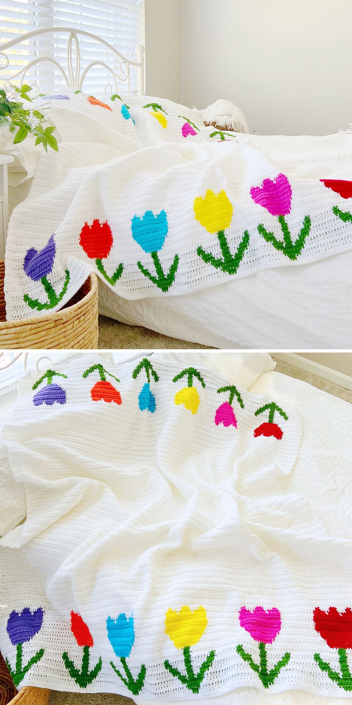 25 Free Crochet Flower Blanket Patterns for a Beautiful Home
