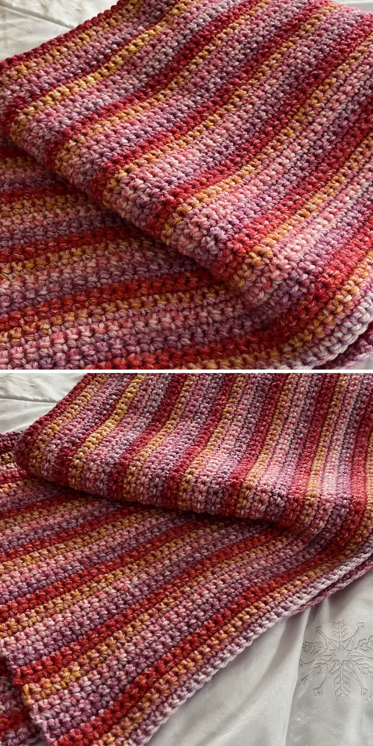 28 Free Crochet Striped Blanket Patterns with Modern Style