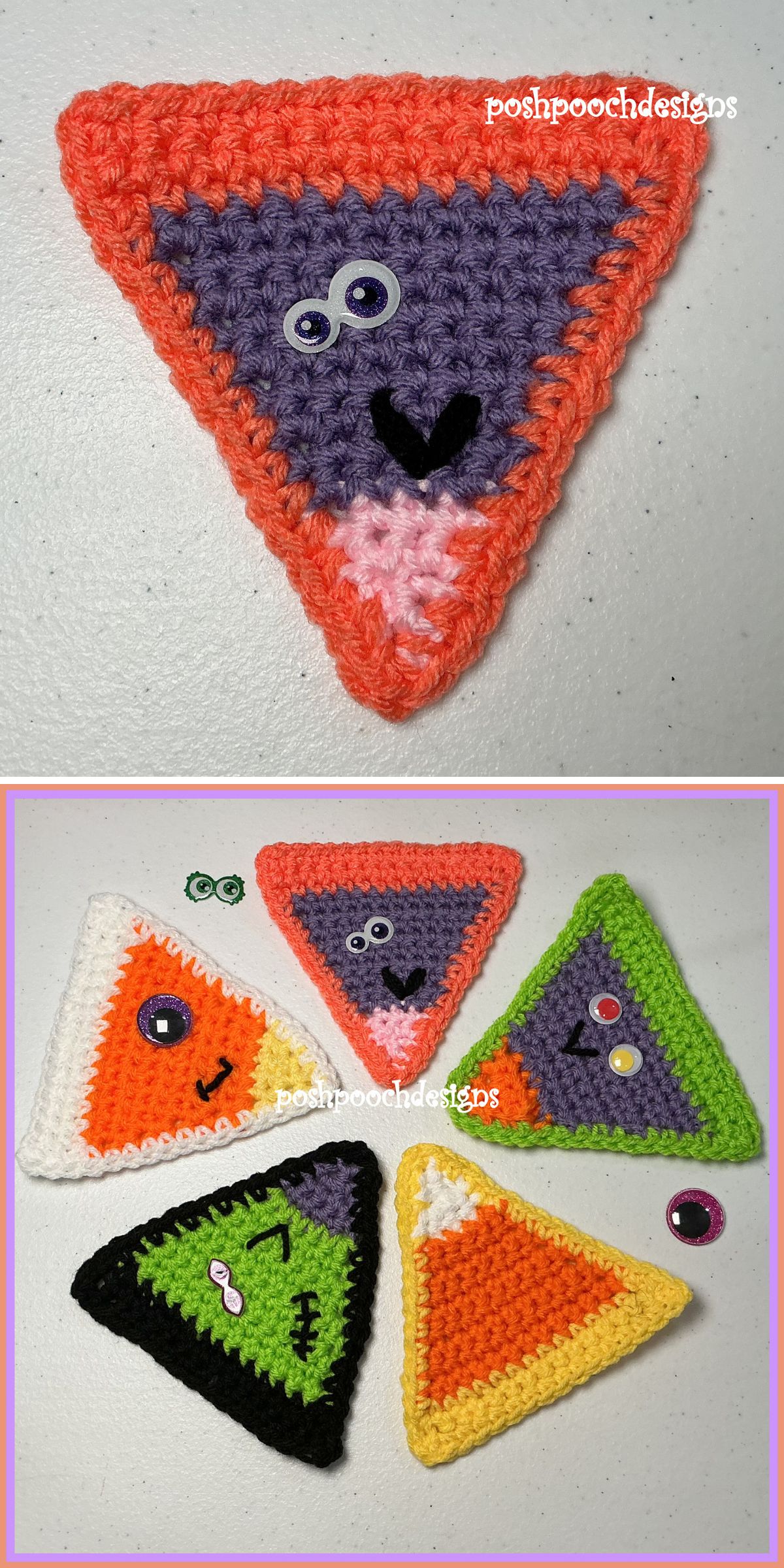 10 Easy and Free Candy Corn Crochet Patterns for Halloween