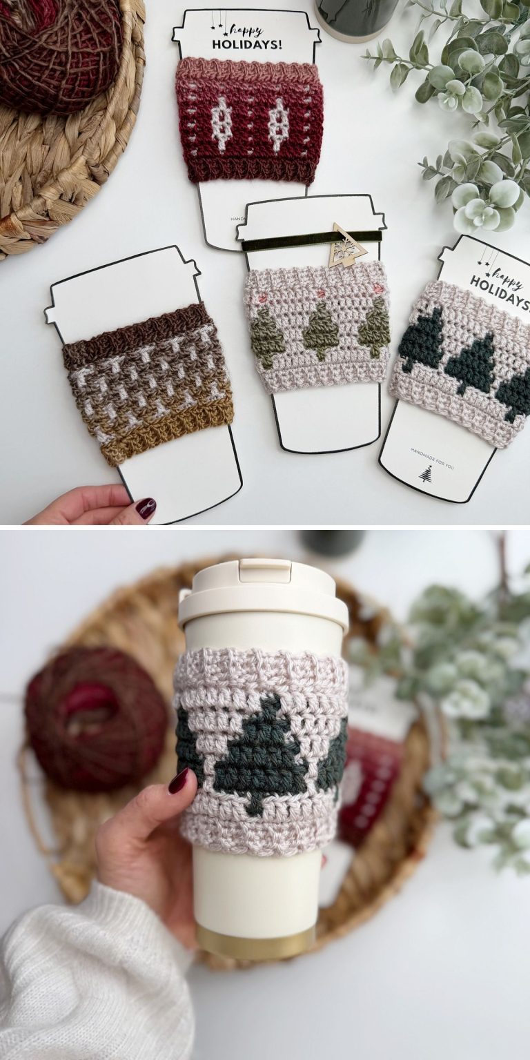 26 Free Crochet Cup Cozy Patterns for Every Mug and Glass