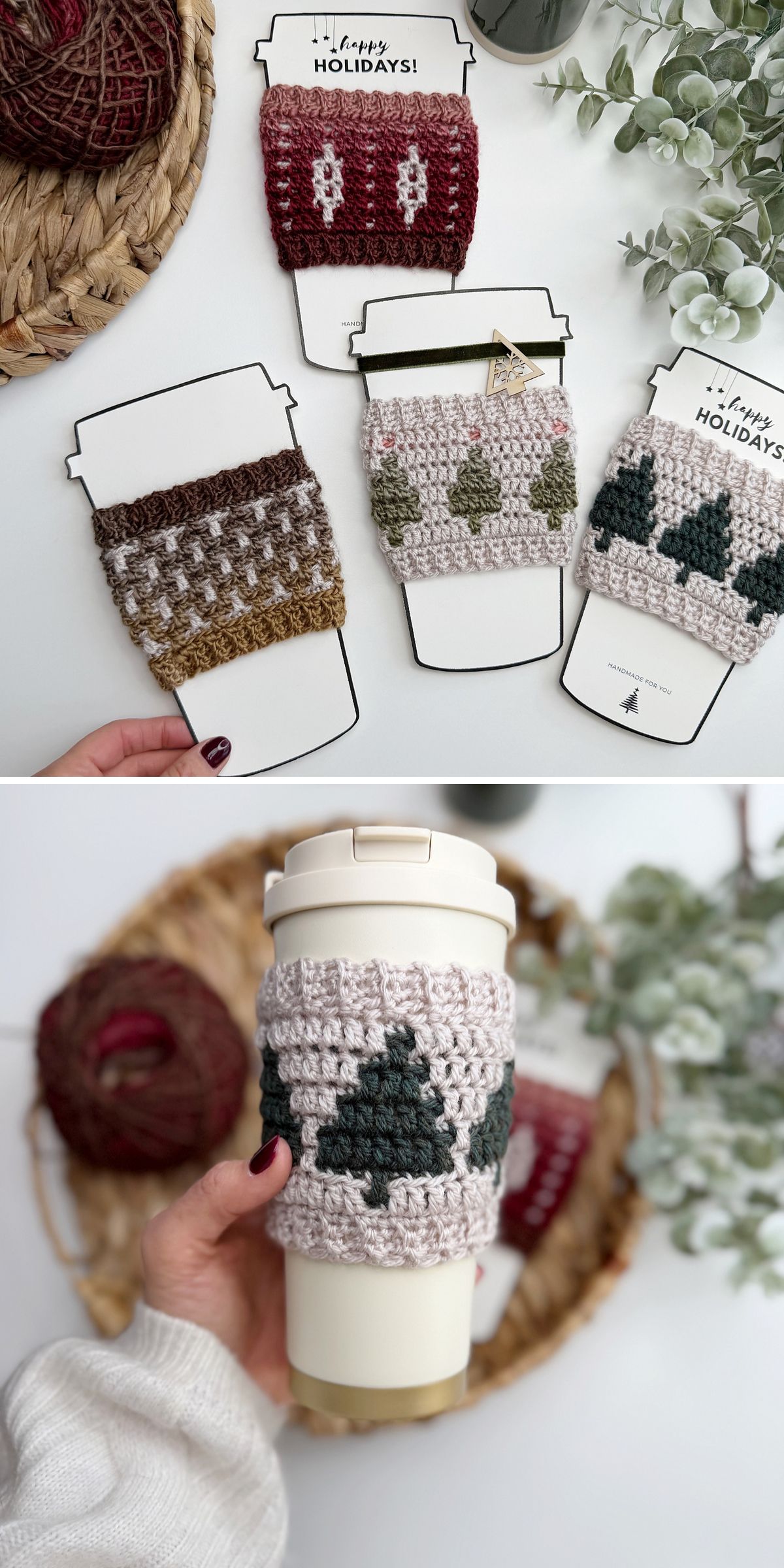 26 Free Crochet Cup Cozy Patterns for Every Mug and Glass