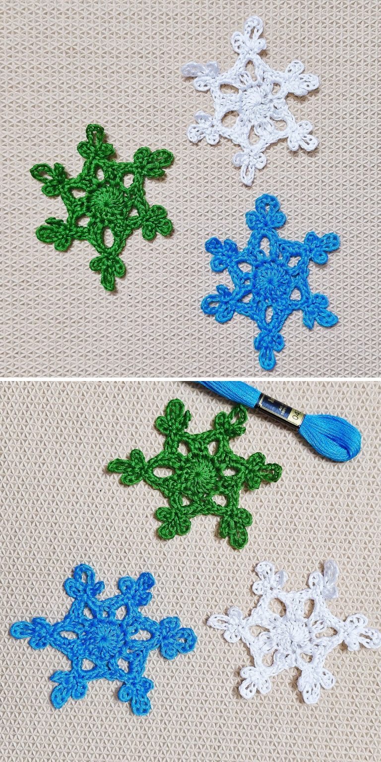 20 Free Crochet Snowflake Patterns for Festive Winter Decor