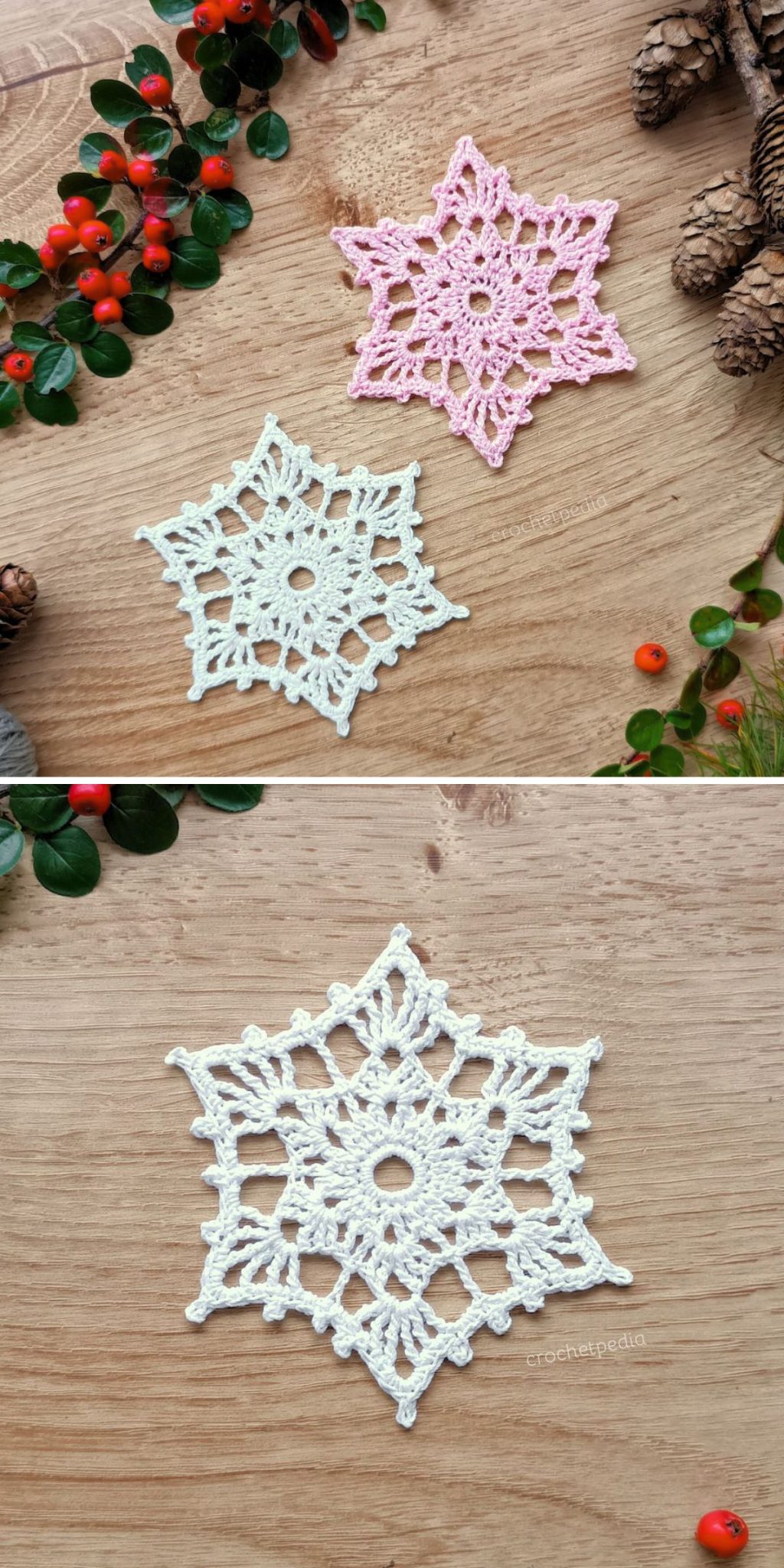 20 Free Crochet Snowflake Patterns for Festive Winter Decor