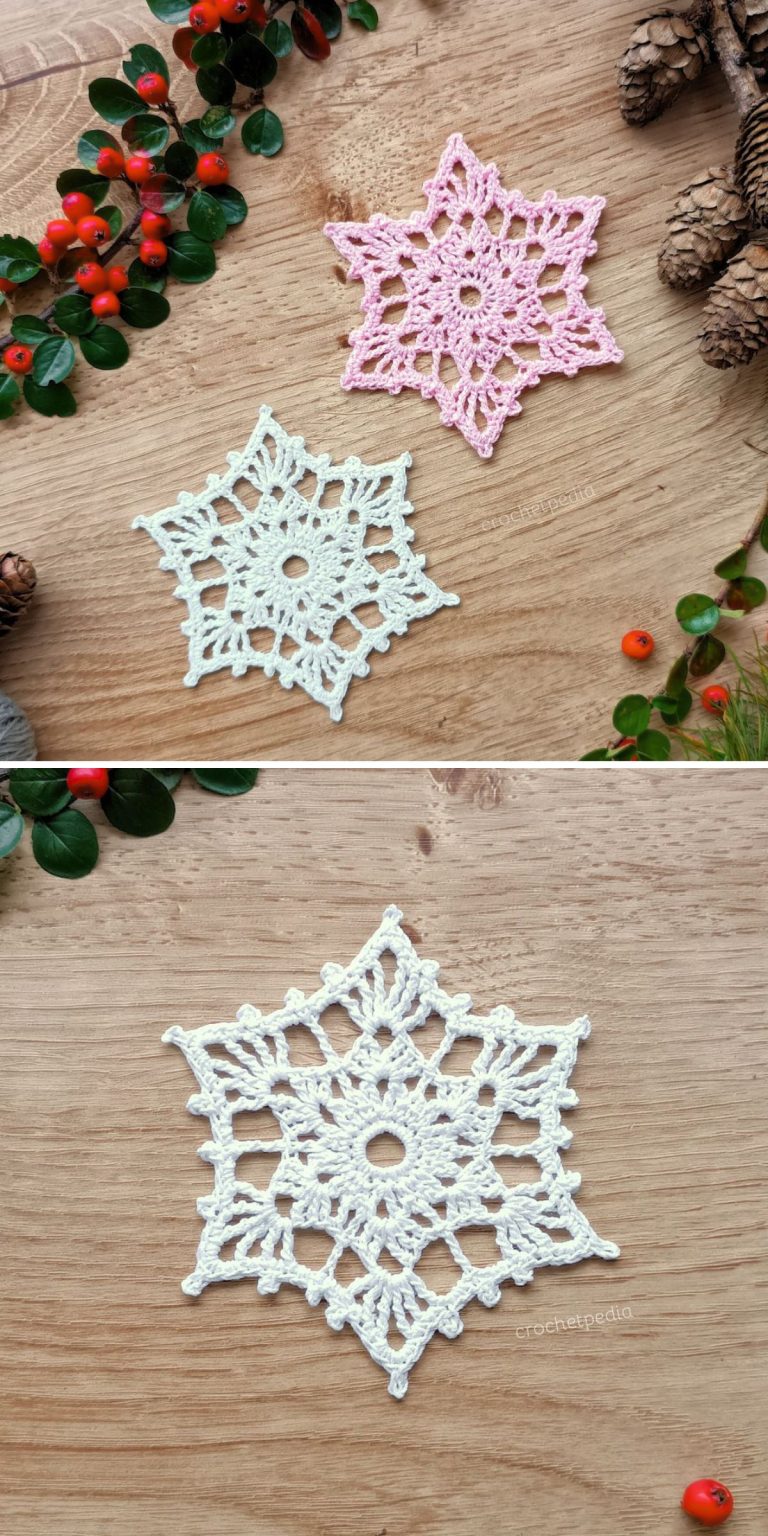 20 Free Crochet Snowflake Patterns for Festive Winter Decor