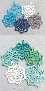 20 Free Crochet Snowflake Patterns for Festive Winter Decor