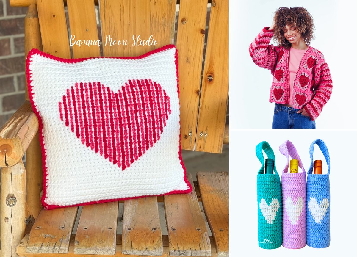 Free Crochet Heart Patterns for Valentine’s Day Gifts