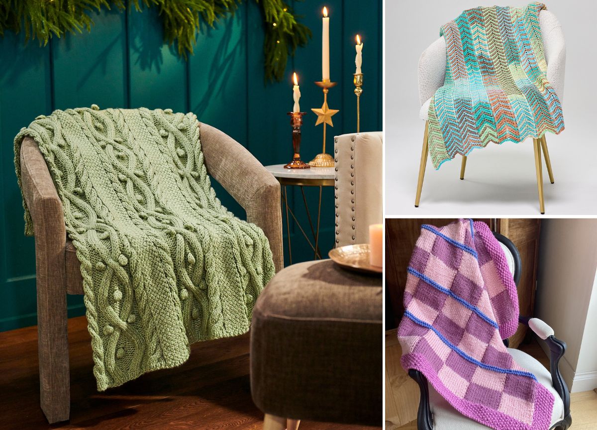 19 Free Knitting Blanket Patterns from Simple to Stunning