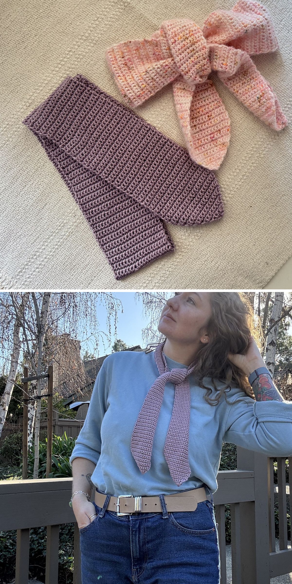 20 Free Crochet Skinny Scarf Patterns for Light, Stylish Layers