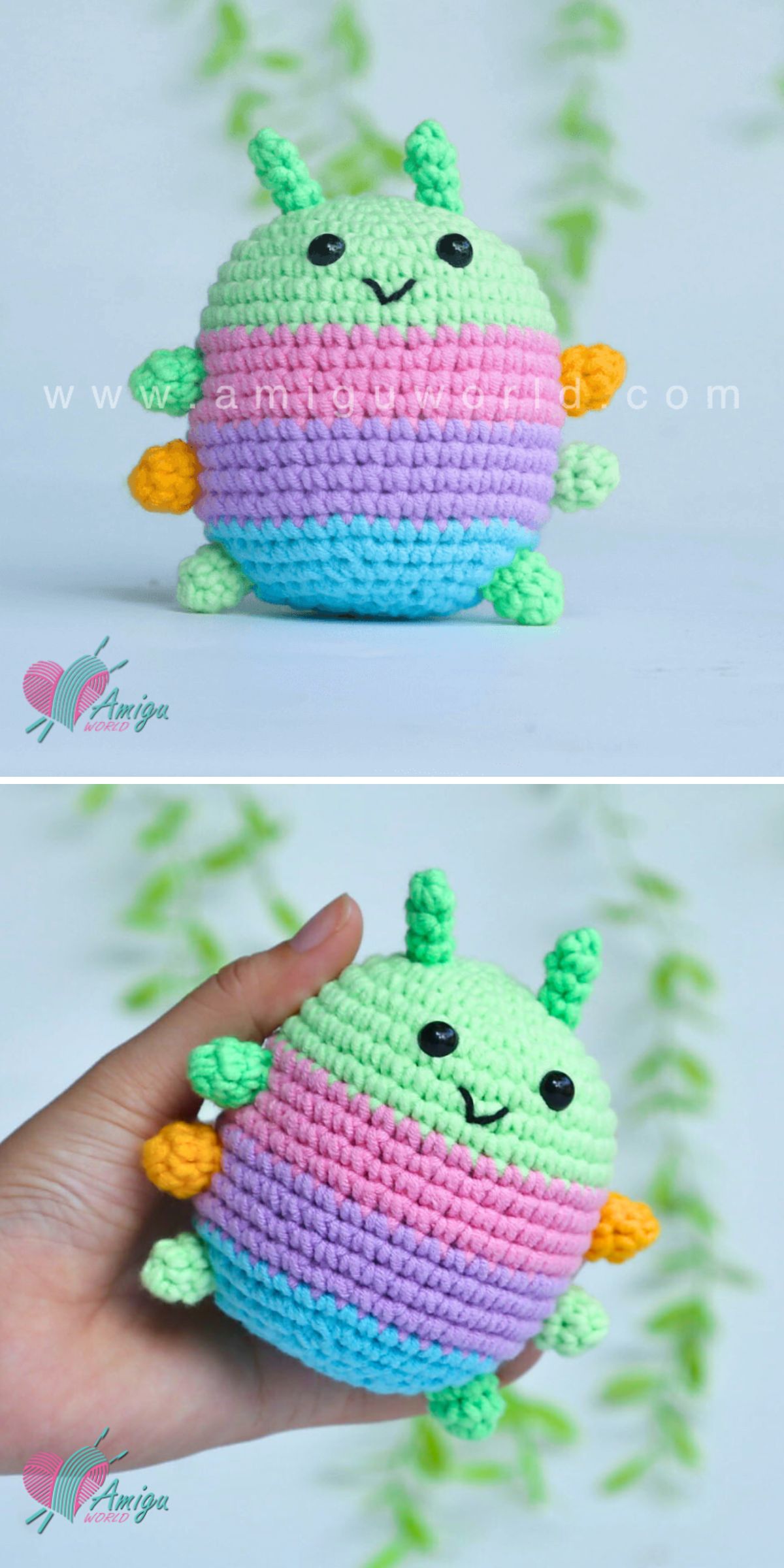 12 Free Crochet Worm Patterns with Delightfully Quirky Charm